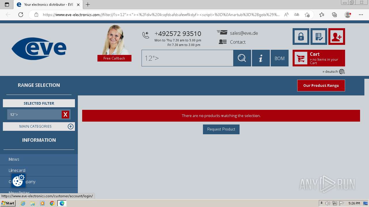 Malware analysis https://www.eve-electronics.com//filter//?s=12%22%3E ...
