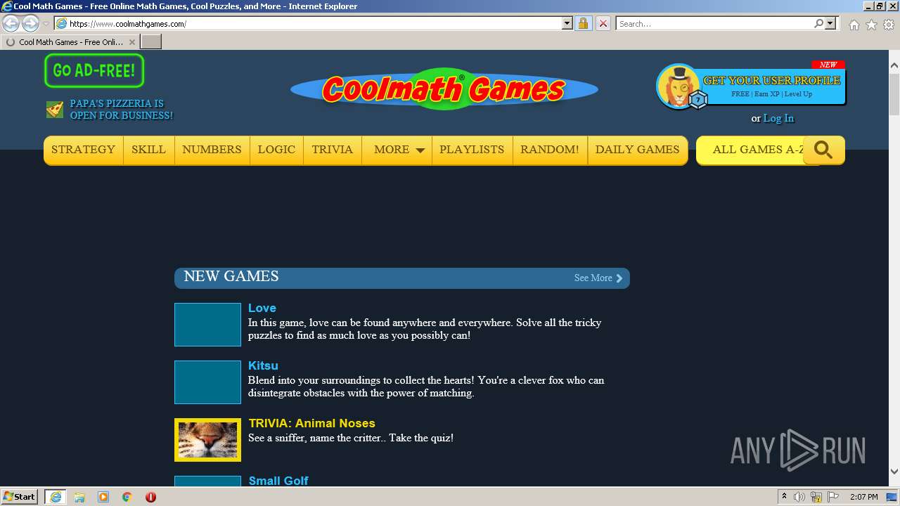 Malware analysis https://www.coolmathgames.com/ Malicious activity ...