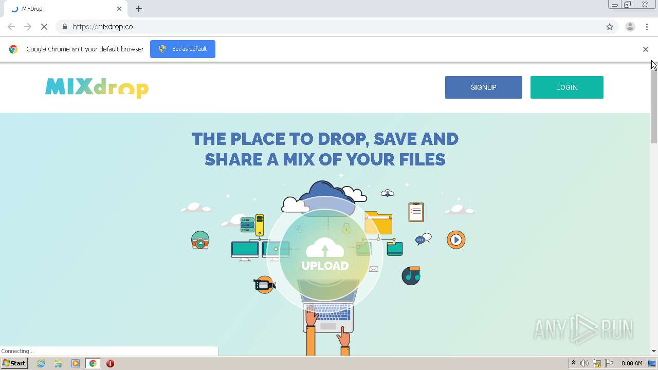 Malware analysis https://mixdrop.co No threats detected | ANY.RUN ...