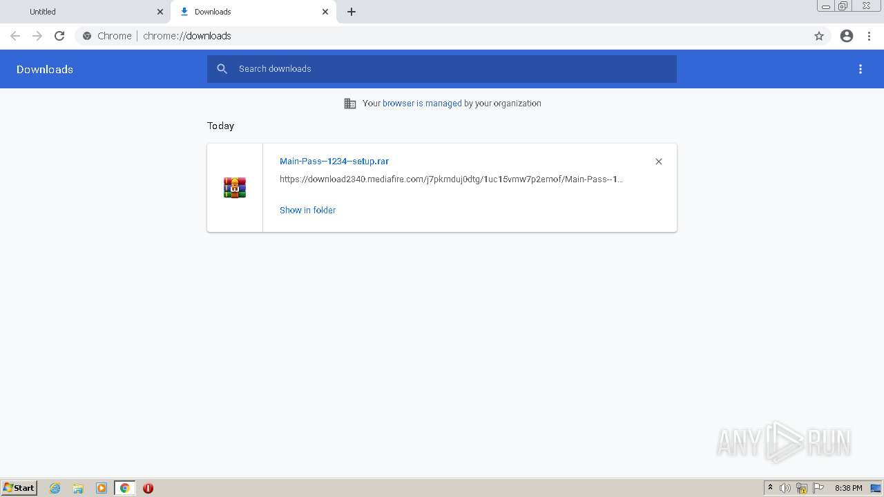 Malware analysis https://www.mediafire.com/file/1uc15vmw7p2emof/Main ...