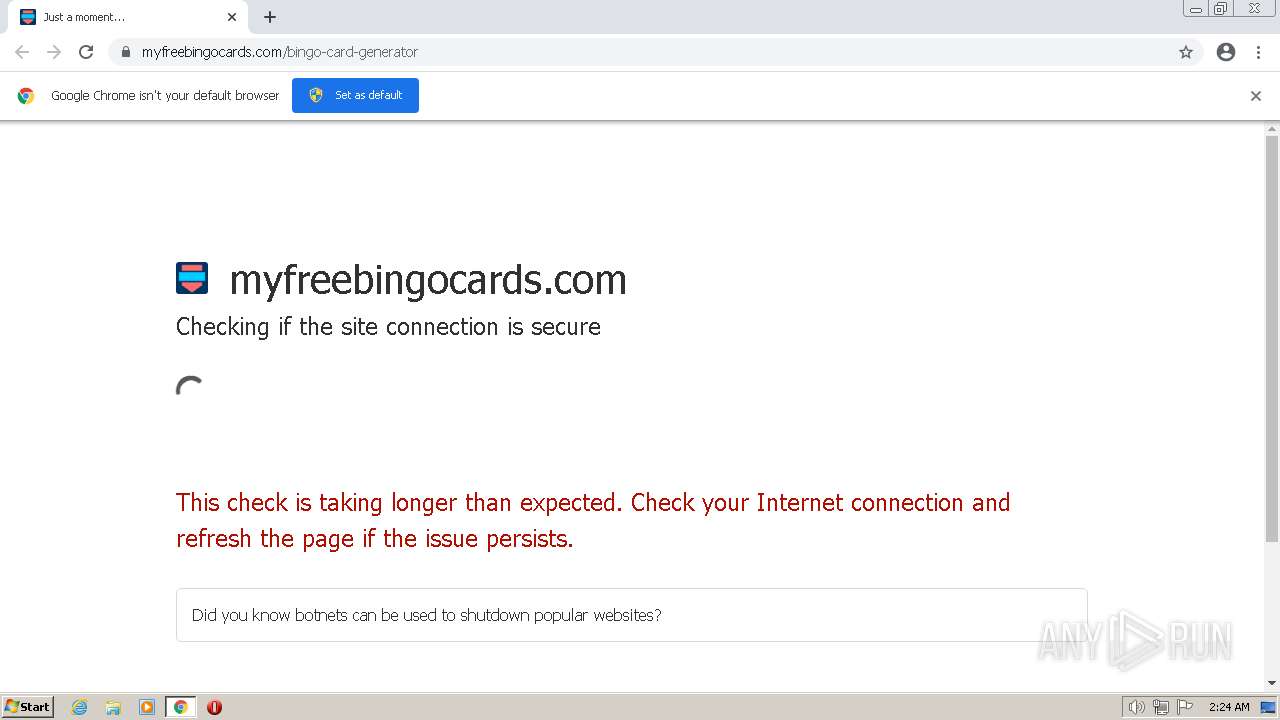 Malware Analysis Https: Myfreebingocards.com Bingo-card-generator