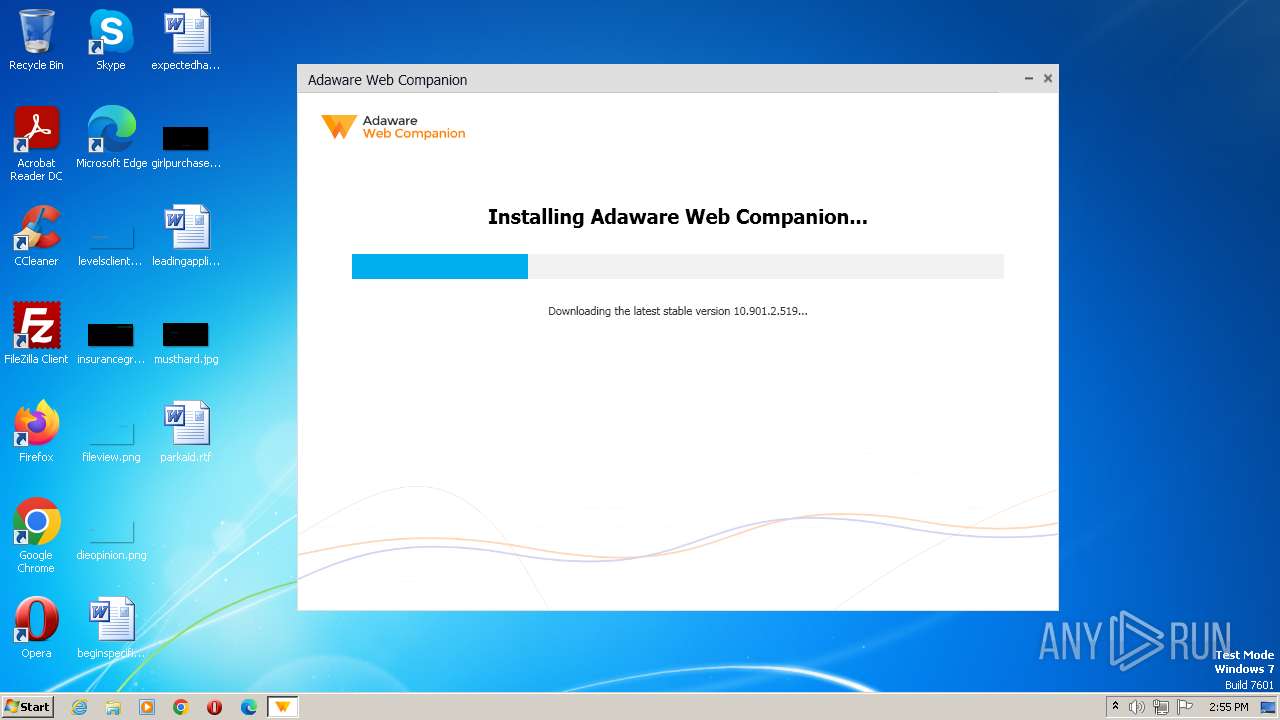 Malware analysis Setup_WebCompanion.exe Malicious activity | ANY.RUN - Malware Sandbox Online