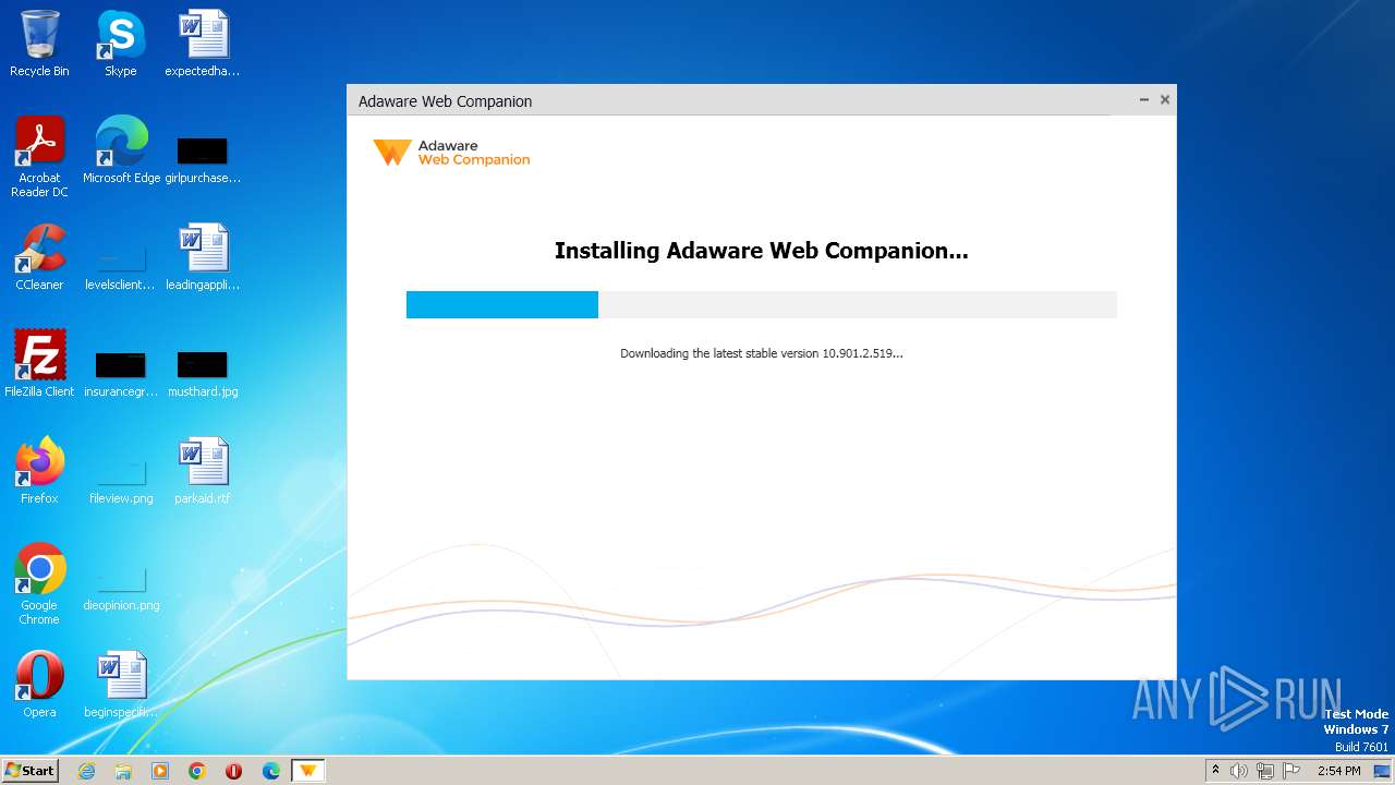 Malware Analysis Setup Webcompanion.exe Malicious Activity