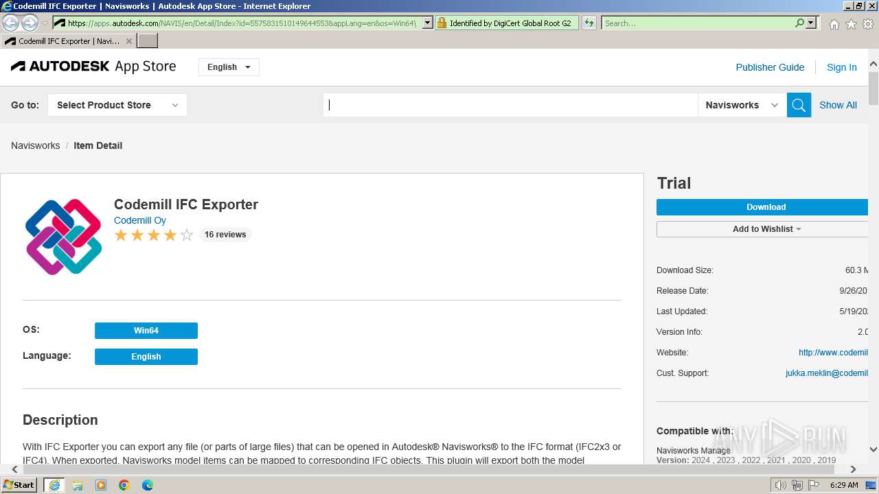 Malware analysis https://apps.autodesk.com/NAVIS/en/Detail/Index?id=5575831510149644553&appLang ...