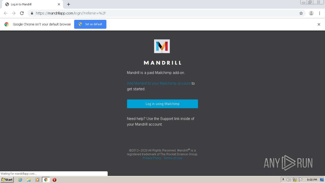 Malware analysis https://mandrillapp.com No threats detected | ANY.RUN ...