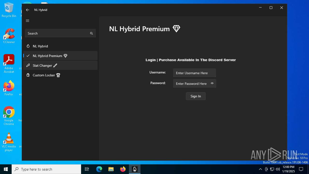 Malware analysis NL Hybrid.exe Malicious activity | ANY.RUN - Malware Sandbox Online