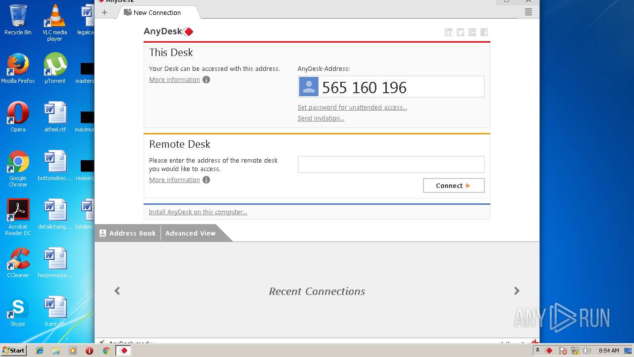 Analysis AnyDesk.exe (MD5: DD6241C744109E8B403F2D13C8B6A553) Suspicious ...
