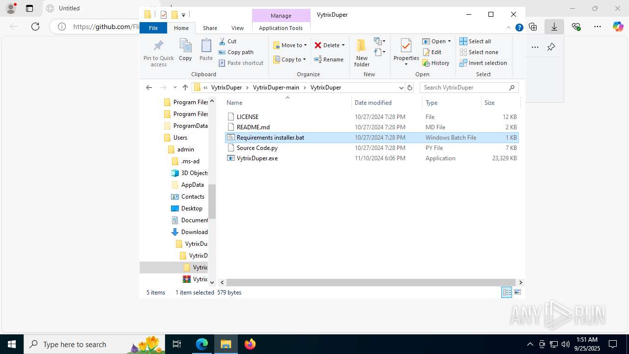 Analysis https://github.com/FlippyJailbreakkk/VytrixDuper/releases ...