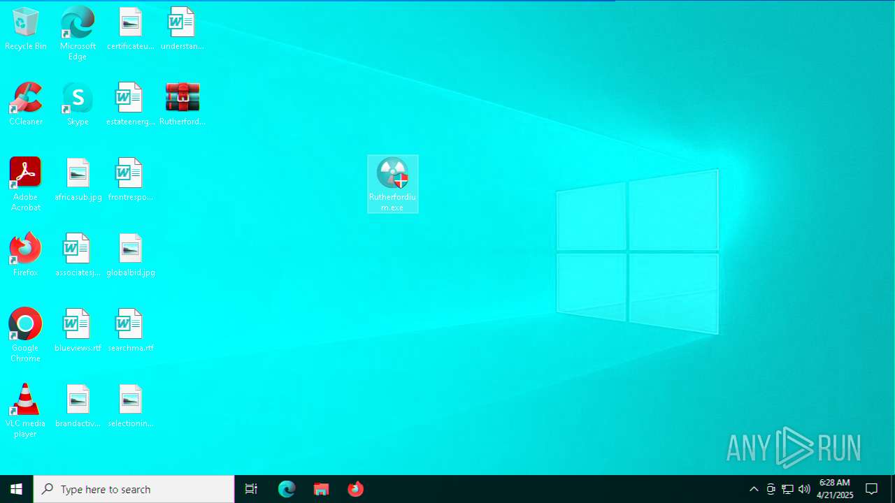 Malware analysis Rutherfordium.zip Malicious activity | ANY.RUN ...
