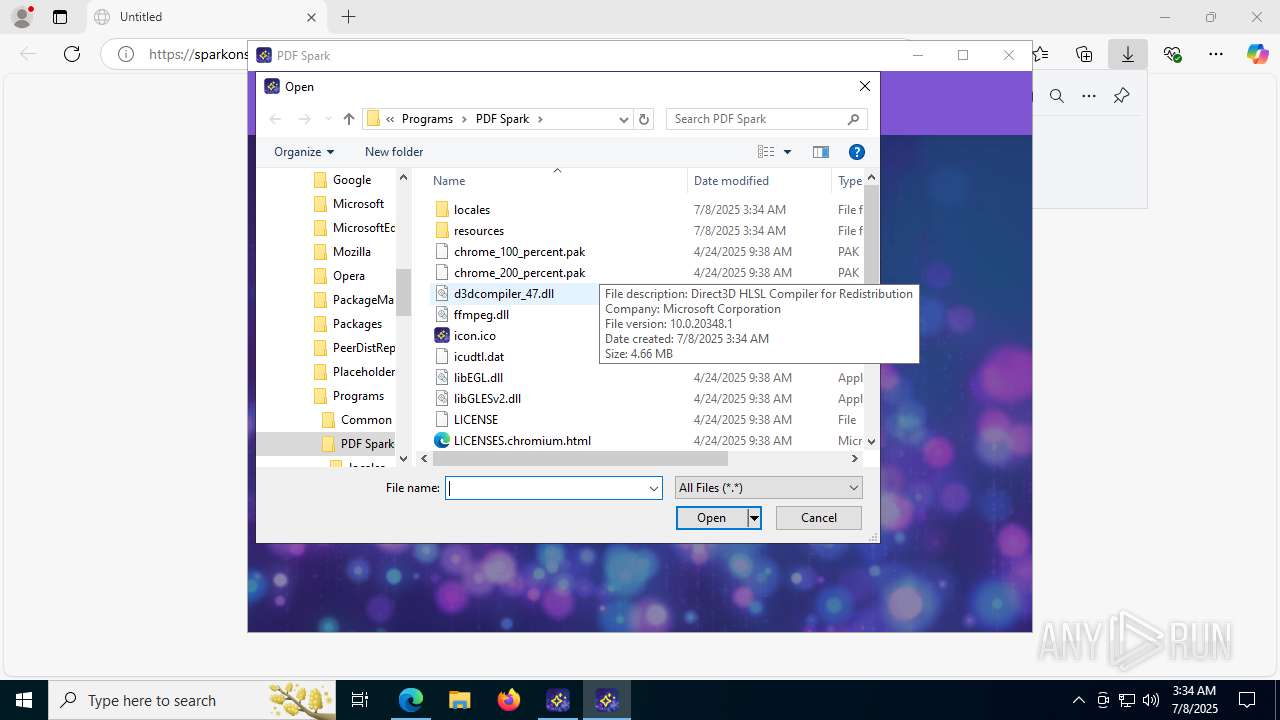 Malware analysis https://sparkonsoft.com/SparkOnSoft.exe?campaign_id ...