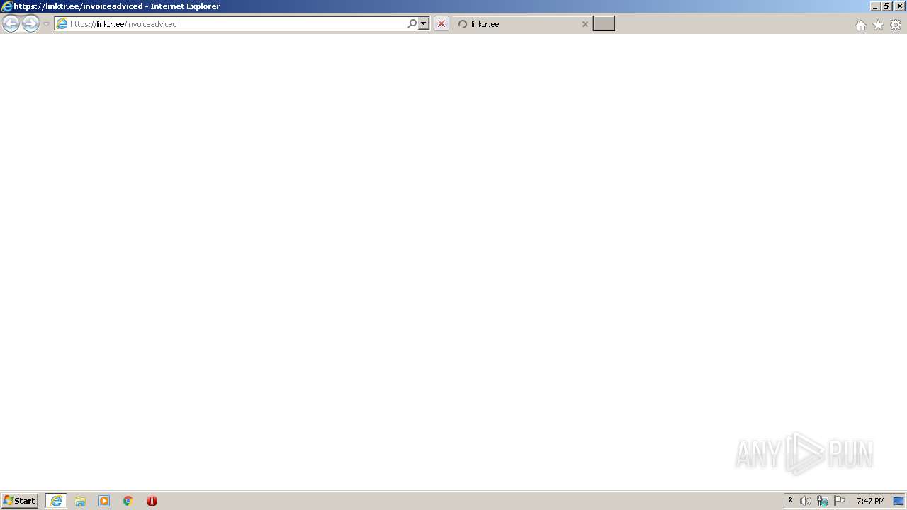 Malware analysis https://linktr.ee/invoiceadviced Malicious activity | ANY.RUN - Malware Sandbox ...