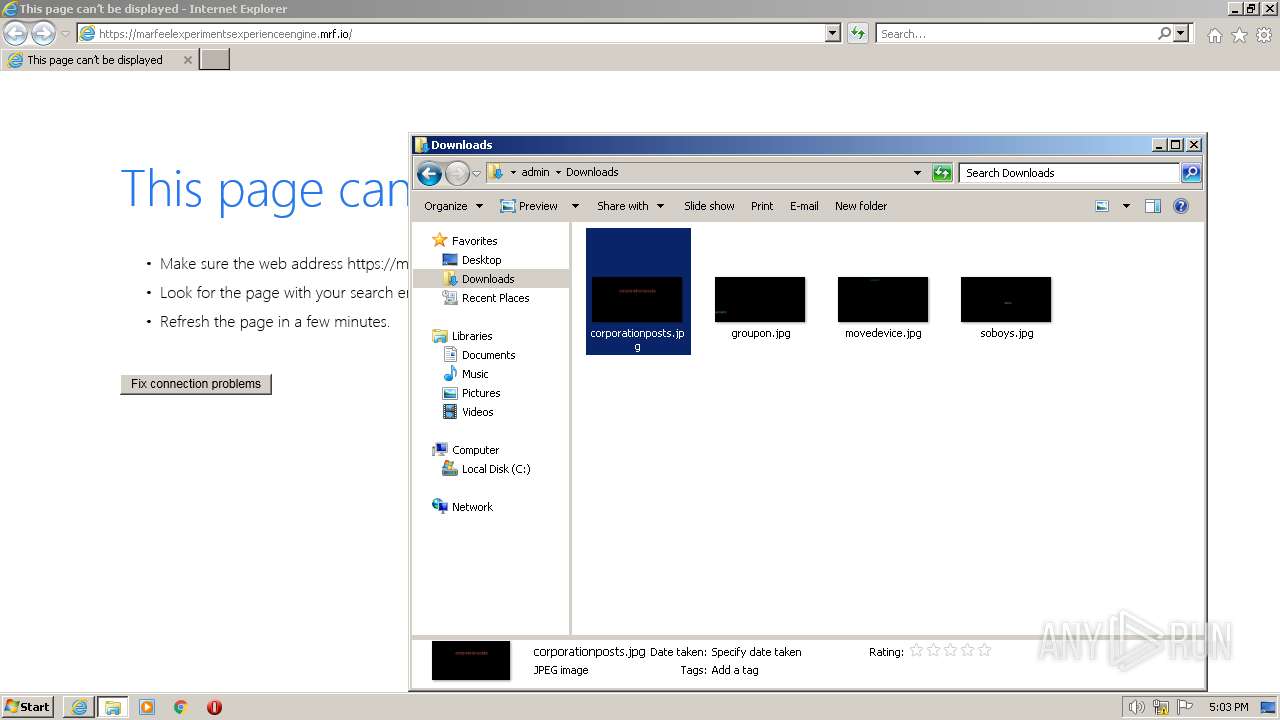Analysis https://marfeelexperimentsexperienceengine.mrf.io Malicious activity - Interactive ...