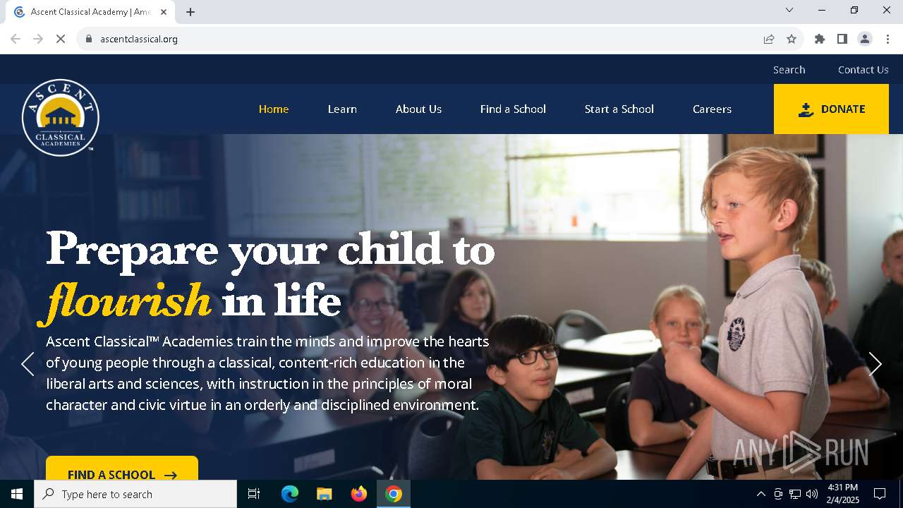Analysis http://www.ascentclassical.org/ Malicious activity ...