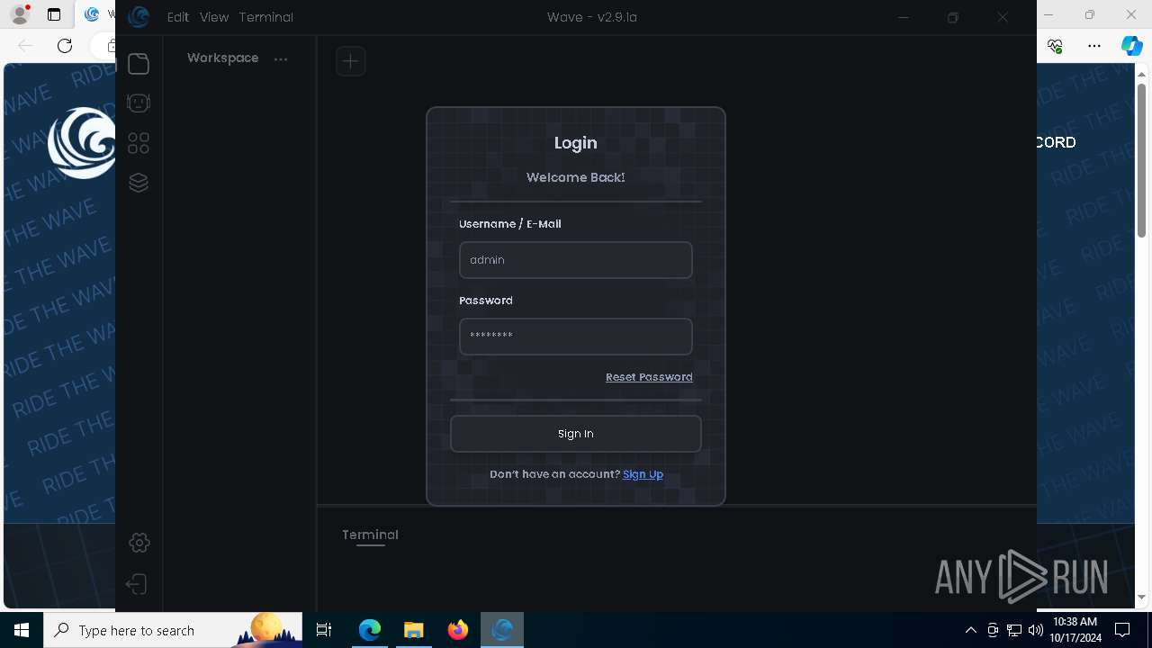 Malware analysis getwave.gg Malicious activity | ANY.RUN - Malware Sandbox Online