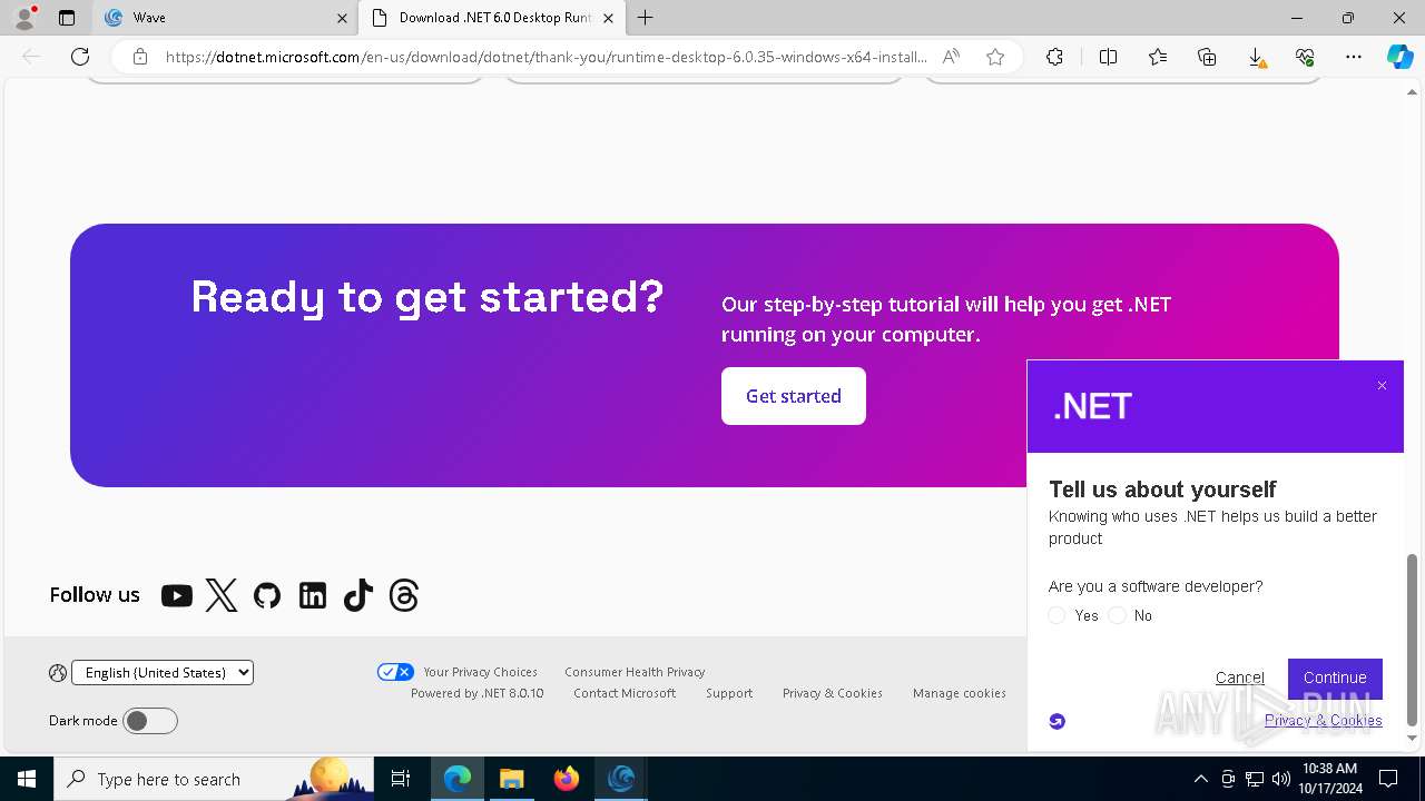 Malware analysis getwave.gg Malicious activity | ANY.RUN - Malware Sandbox Online
