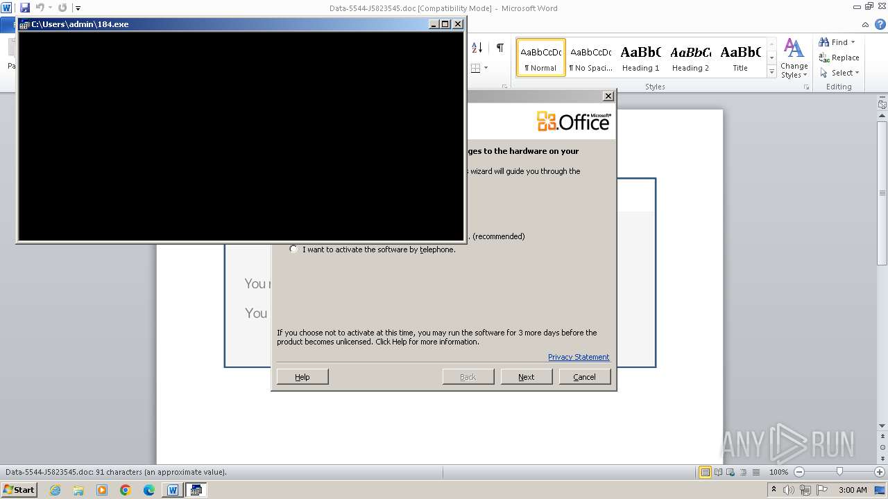 Analysis Data-5544-J5823545.doc (MD5: 771825E462ADF9ECAEBA5A9010786D9E ...