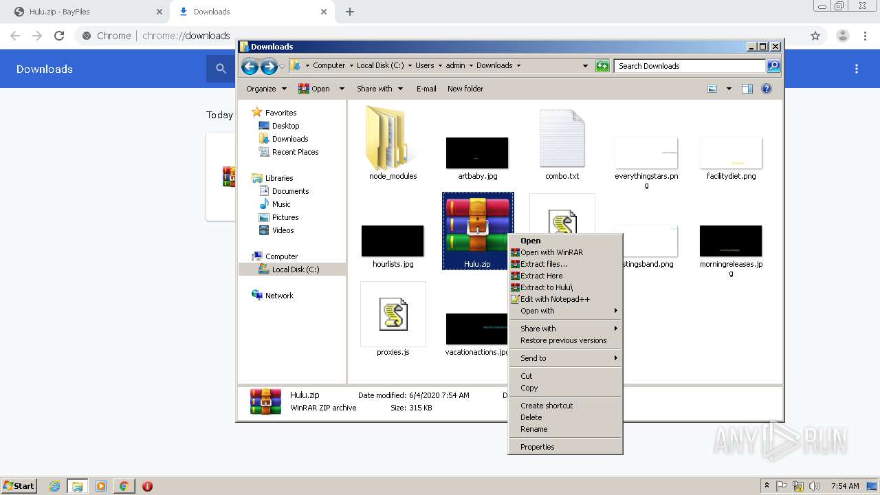 Malware analysis https://bayfiles.com/Z9IcEb45o7/Hulu_zip Malicious ...