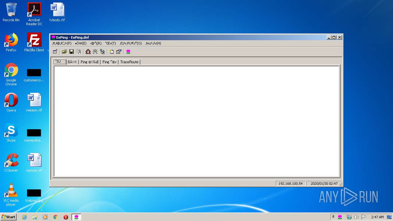 Malware Analysis Exping Exe No Threats Detected Any Run Malware