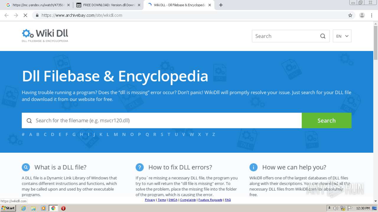 Malware analysis https://mc.yandex.ru/webvisor/47356458 No threats detected | ANY.RUN - Malware ...
