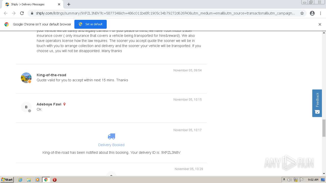 Malware analysis https://trk.shiply.com/CL0/https:%2F%2Fwww.shiply.com ...