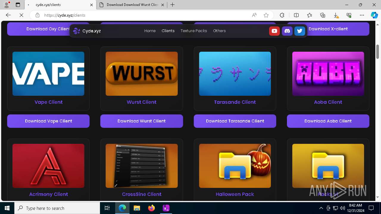 Malware analysis cyde.xyz Malicious activity | ANY.RUN - Malware Sandbox Online