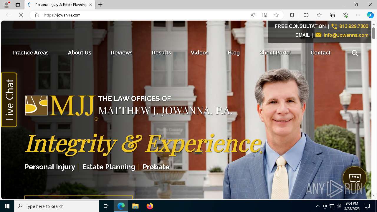 Analysis www.jowanna.com Malicious activity - Interactive analysis ANY.RUN