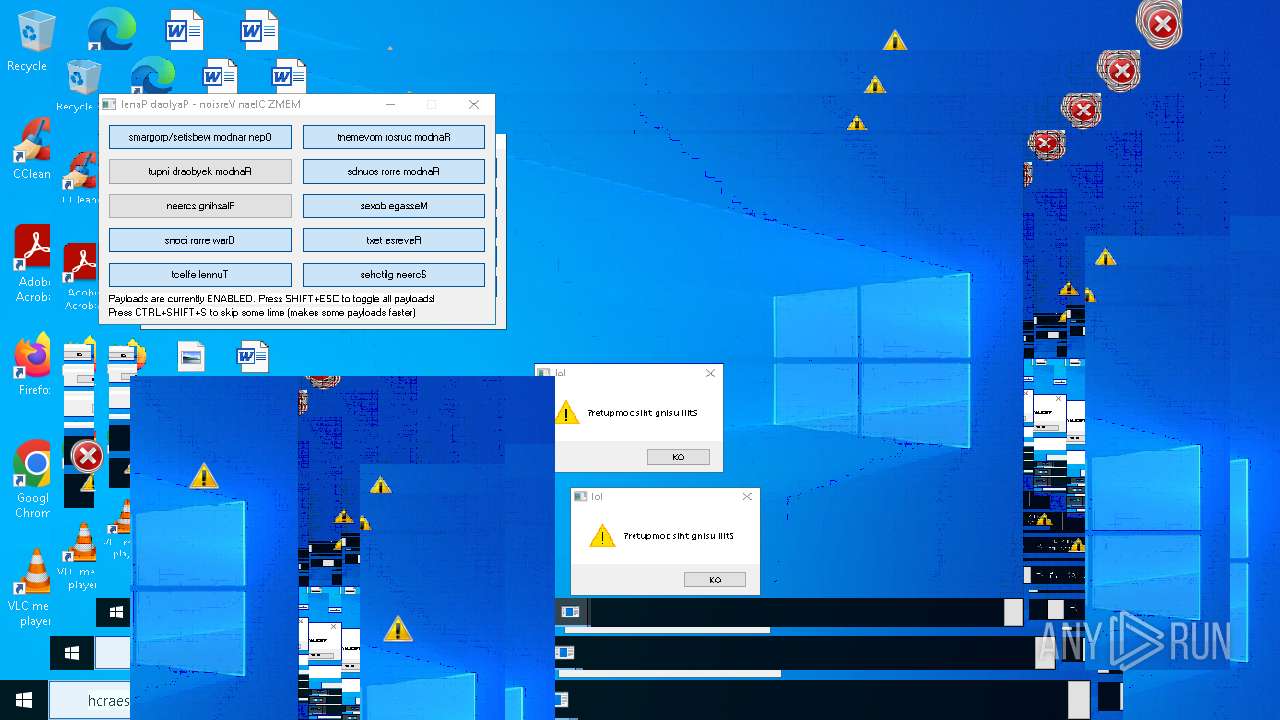 Malware analysis MEMZ-Clean.exe Malicious activity | ANY.RUN - Malware Sandbox Online