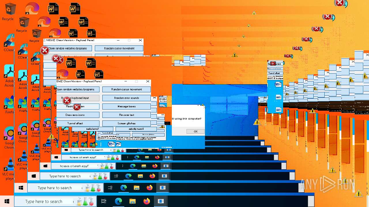 Malware analysis MEMZ-Clean.exe Malicious activity | ANY.RUN - Malware Sandbox Online
