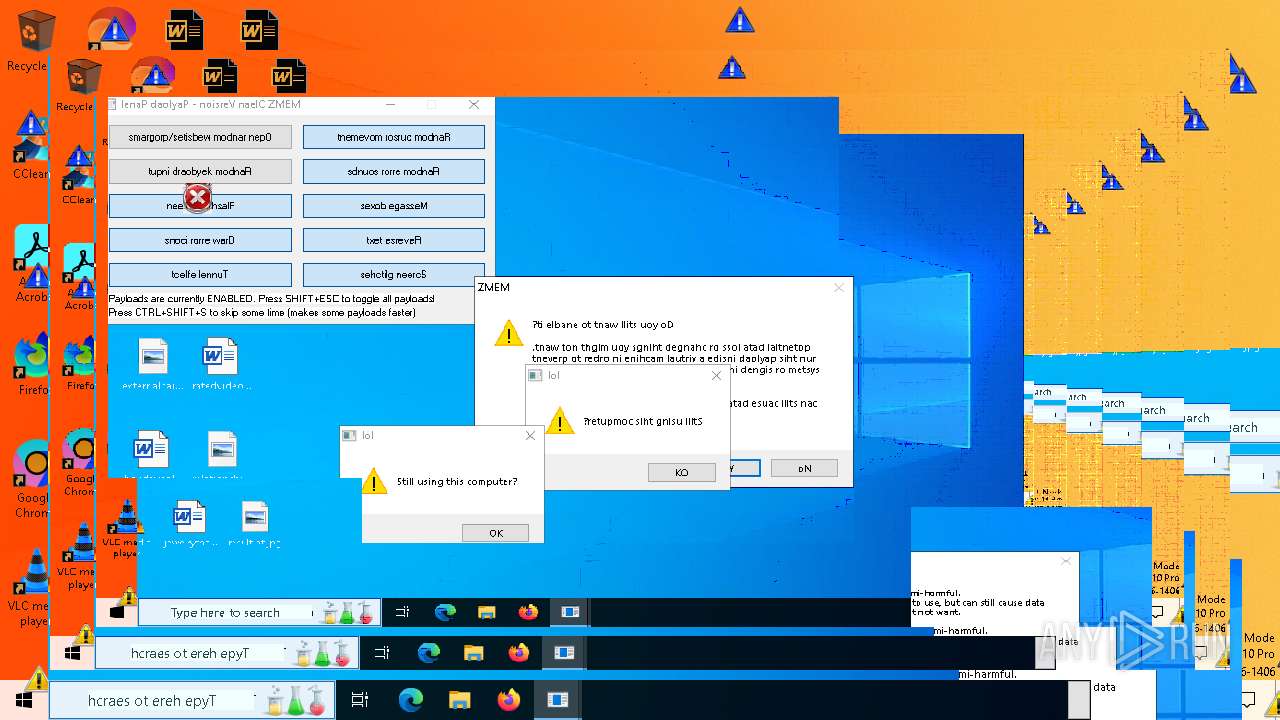 Malware analysis MEMZ-Clean.exe Malicious activity | ANY.RUN - Malware Sandbox Online