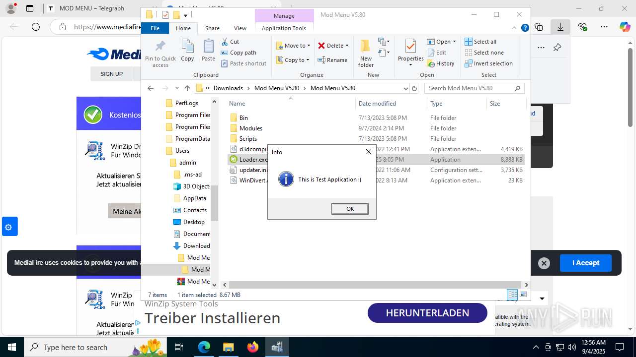 Malware analysis telegra.ph/MOD-MENU-02-11 Malicious activity | ANY.RUN ...