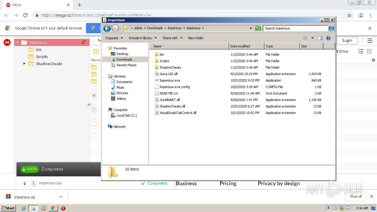 Malware analysis https://mega.nz/folder/rUlnkCQA#Eswlf2exKhkyoId8kh6vZw ...