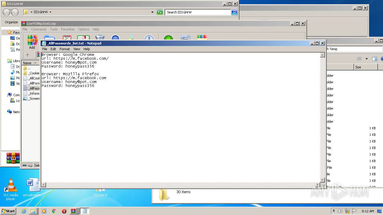 Malware analysis VCE-E.zip Malicious activity | ANY.RUN - Malware ...