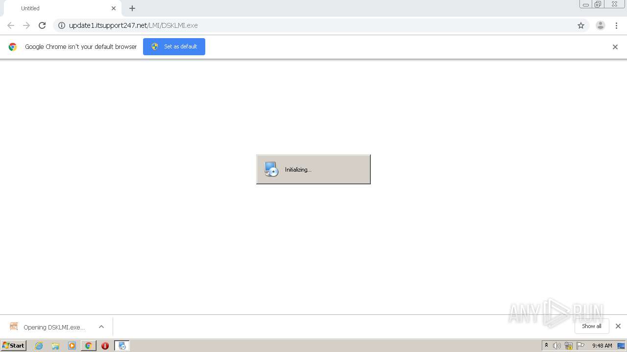 Malware analysis http://update1.itsupport247.net/LMI/DSKLMI.exe ...