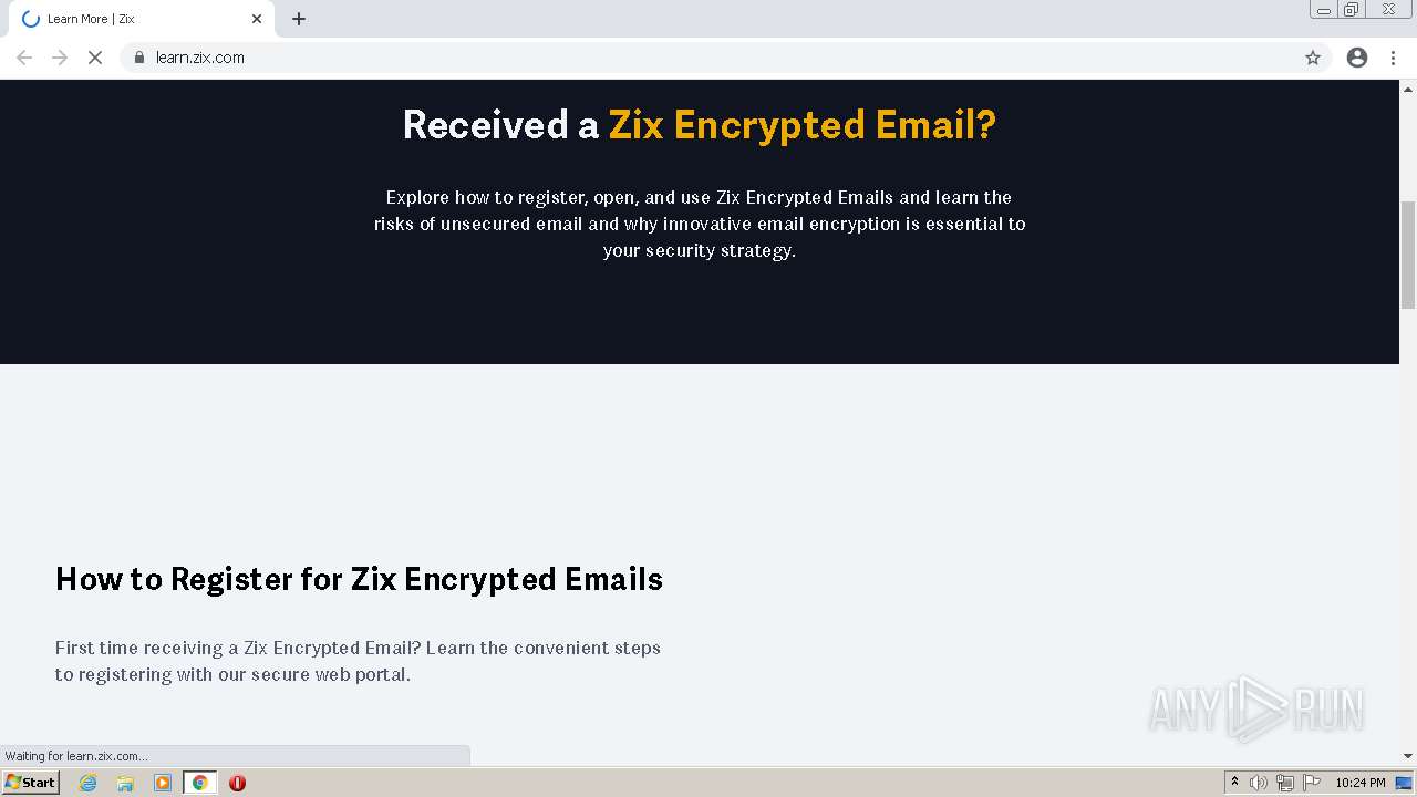 Malware analysis http://www.zixcorp.com/info/zixmail_ZMC Malicious activity | ANY.RUN - Malware ...