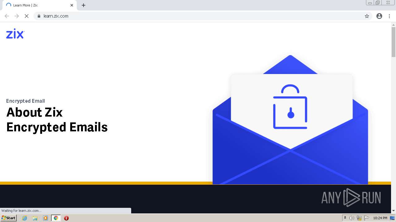 Malware analysis http://www.zixcorp.com/info/zixmail_ZMC Malicious activity | ANY.RUN - Malware ...