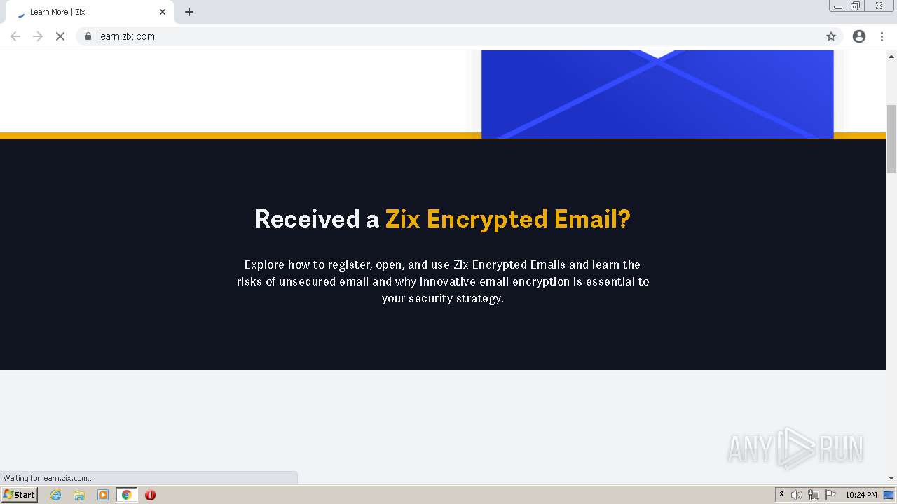 Malware analysis http://www.zixcorp.com/info/zixmail_ZMC Malicious activity | ANY.RUN - Malware ...