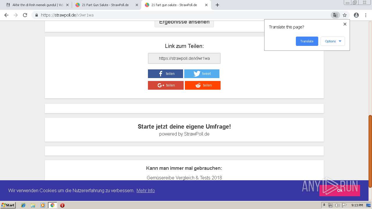 Malware analysis http://bokepindohot.pw/akhir-thn-di-rmh-memek-gundul/ Malicious activity | ANY ...