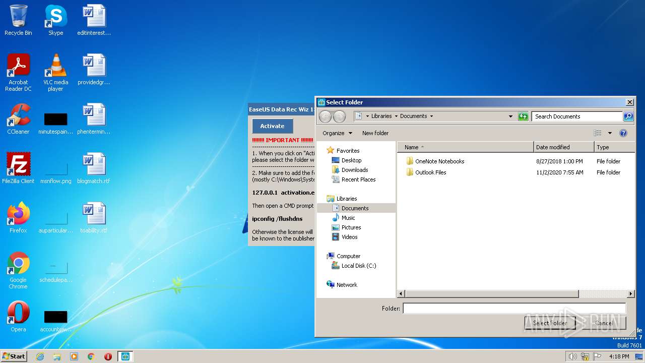 Analysis EDRW v13 Activator v2.1 - De!.exe (MD5: 284182F0388FE891ED6B6A1DA5B4196E) Malicious ...
