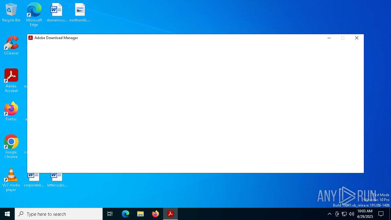 Malware analysis Reader_en_install.exe Malicious activity | ANY.RUN - Malware Sandbox Online