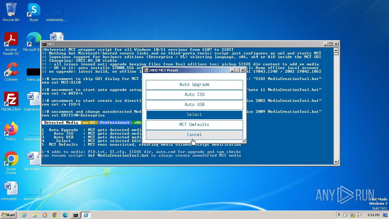 Malware analysis MediaCreationTool.bat Malicious activity | ANY.RUN ...