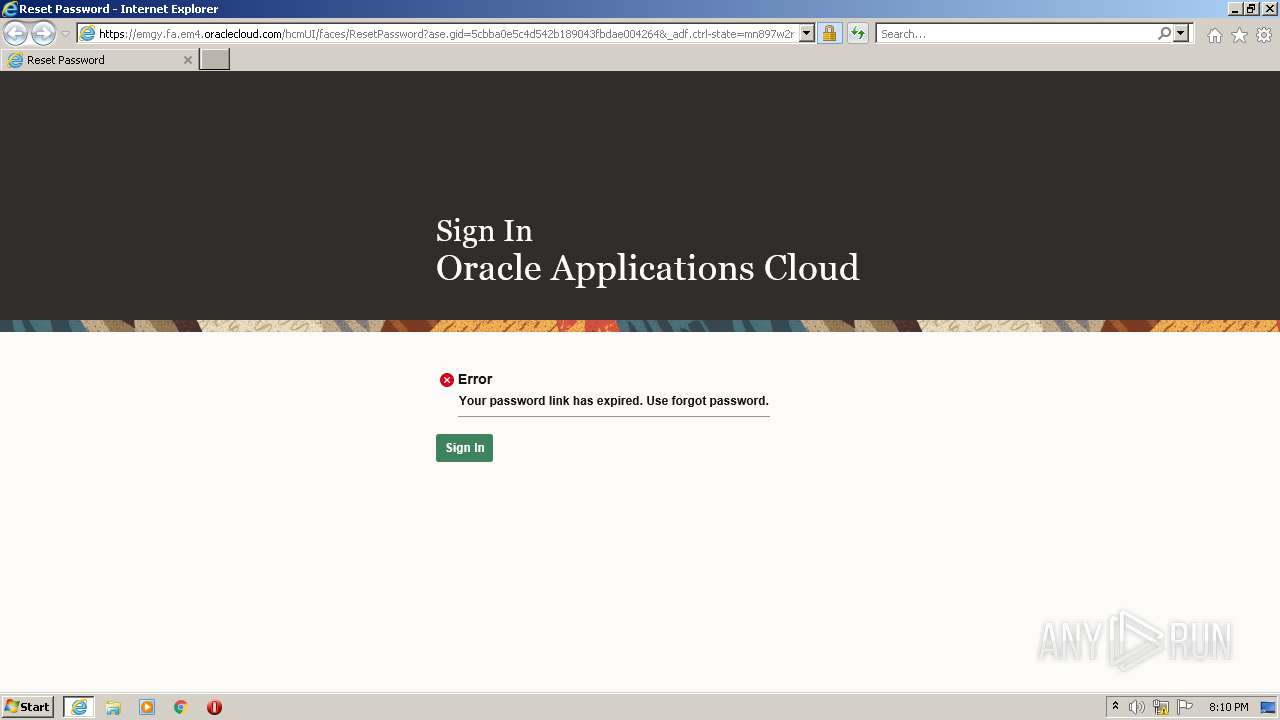 Malware analysis https://emgy.fa.em4.oraclecloud.com/hcmUI/faces/ResetPassword?ase.gid ...