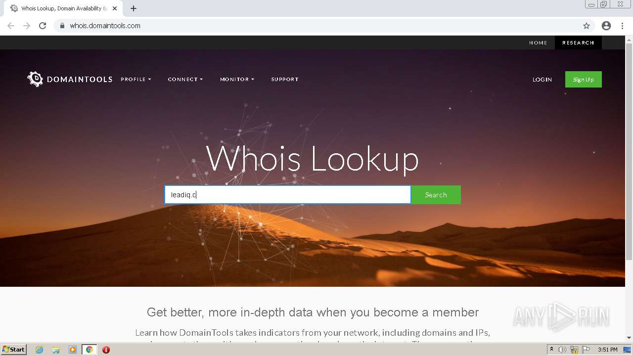 Malware analysis https whois.domaintools Malicious activity ANY.RUN Malware Sandbox Online