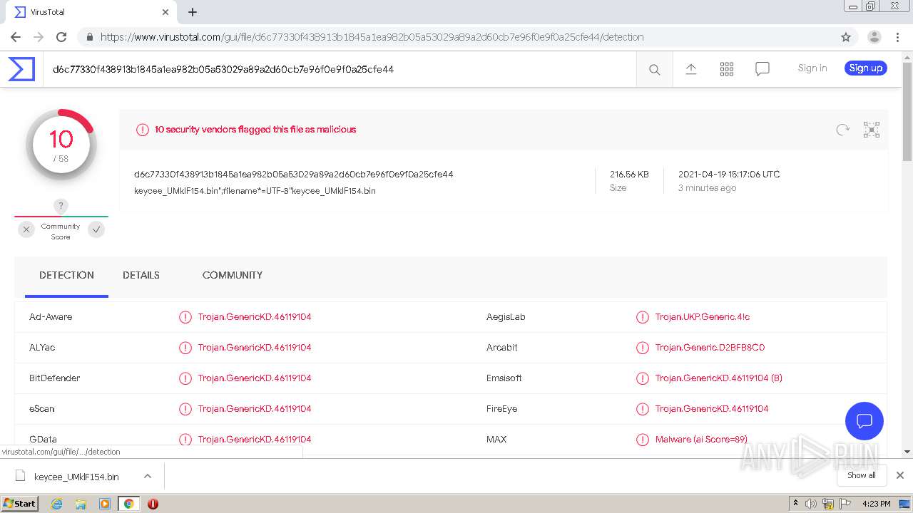 Malware analysis https://drive.google.com/uc?export=download&id ...