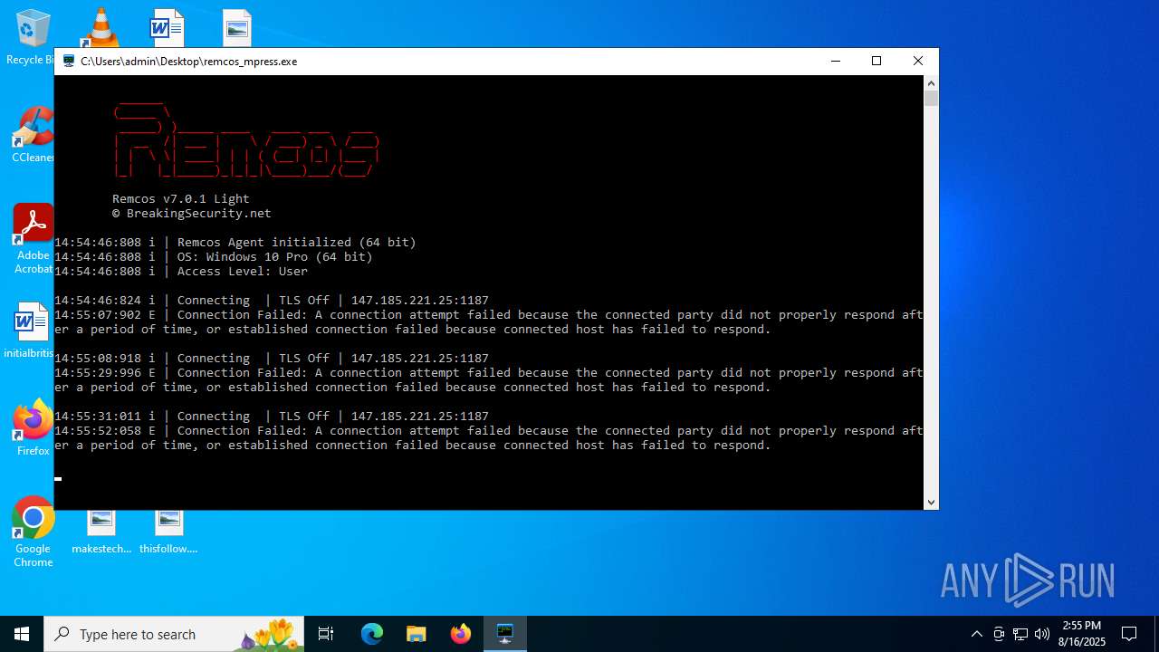 Malware analysis remcos_mpress.exe Malicious activity | ANY.RUN - Malware Sandbox Online