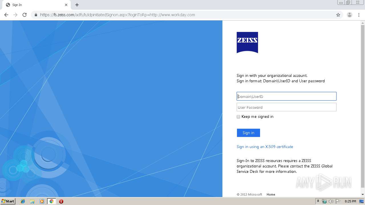 Malware analysis https://wd5.myworkday.com/zeissnorthamerica/login ...