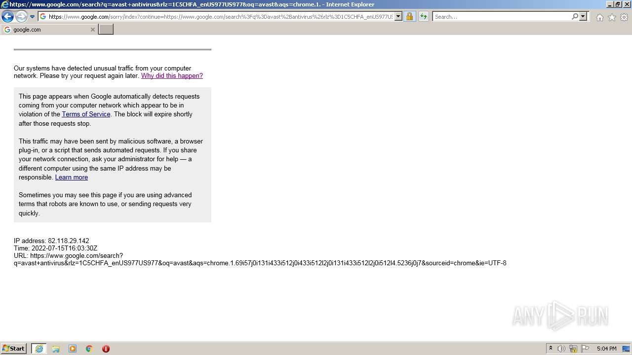 Malware analysis https://www.google.com/sorry/index?continue=https ...