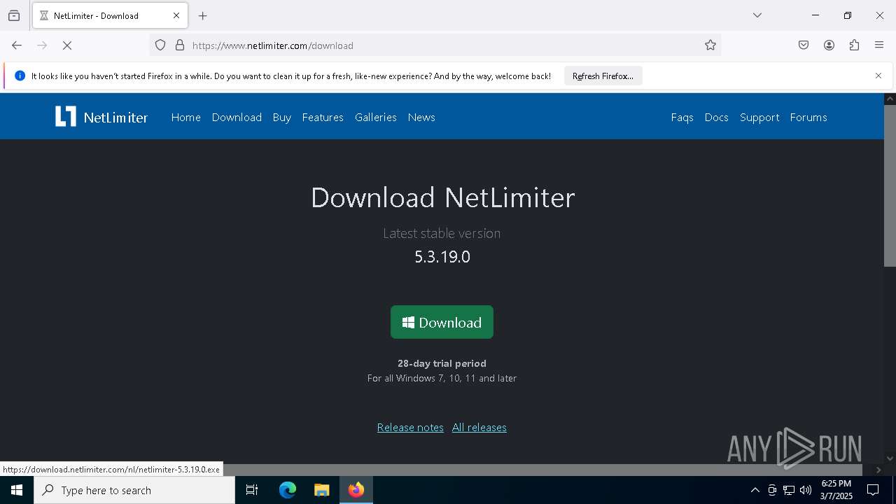 Malware analysis NetLimiter.Crack.exe Malicious activity | ANY.RUN - Malware Sandbox Online