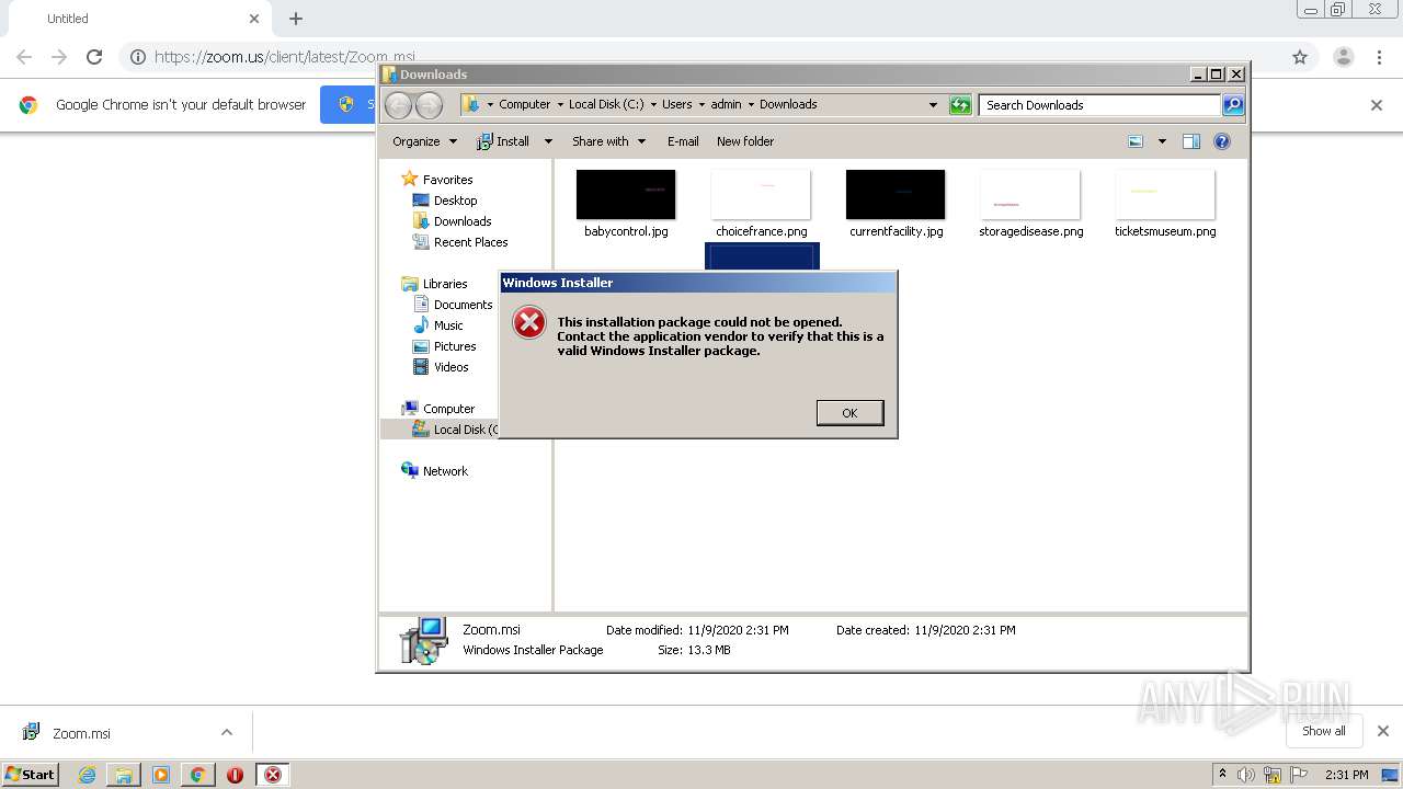 https://zoom.us/client/latest/Zoom.msi | ANY.RUN - Free Malware Sandbox ...