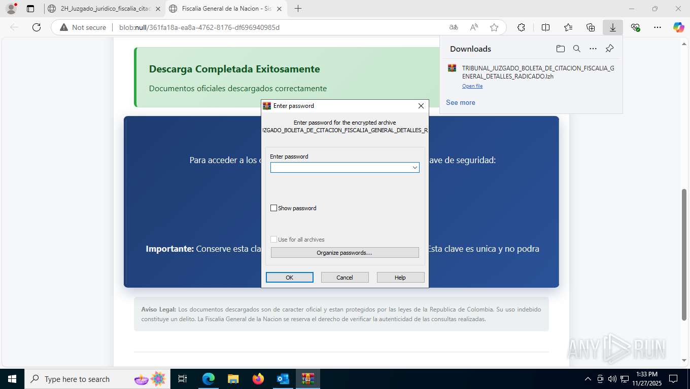 Malware analysis Fw_ Citación para colaborar con la autoridad judicial ...