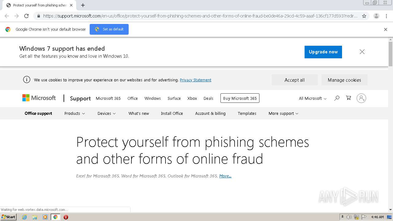 Malware analysis http://aka.ms/LearnAboutSenderIdentification Malicious activity | ANY.RUN ...